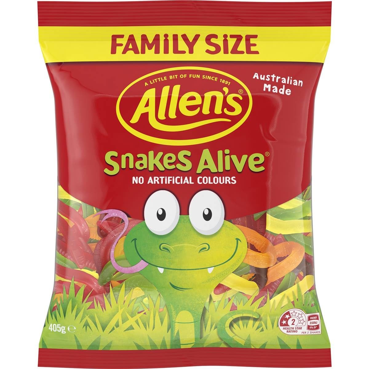 Allens Snakes Alive Jelly Candy 405 g : Amazon.com.au: Pantry Food & Drinks
