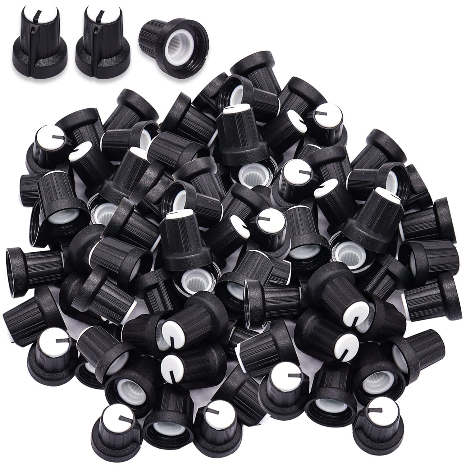 Amazon.com: Taiss 100PCS Potentiometer knobs,Potentiometer Control ...