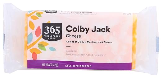 Amazon.com: 365 by Whole Foods Market, Colby Jack Bar, 8 Ounce ...