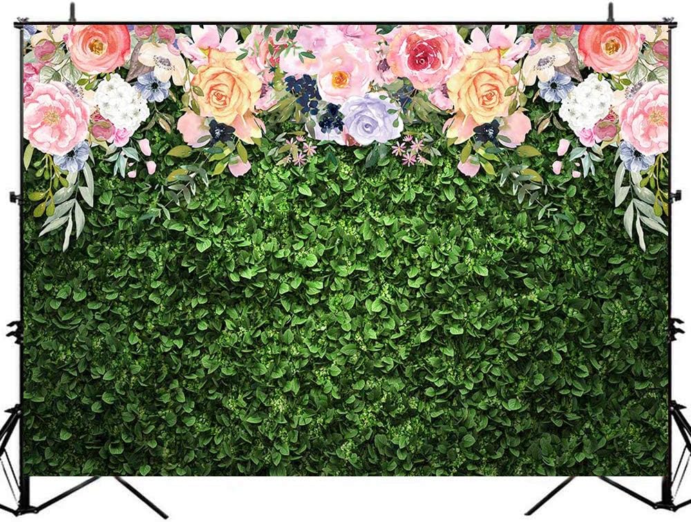 Amazon.com : CHAIYA 7X5FT Green Leaves Backdrops Greenery Backdrop with ...