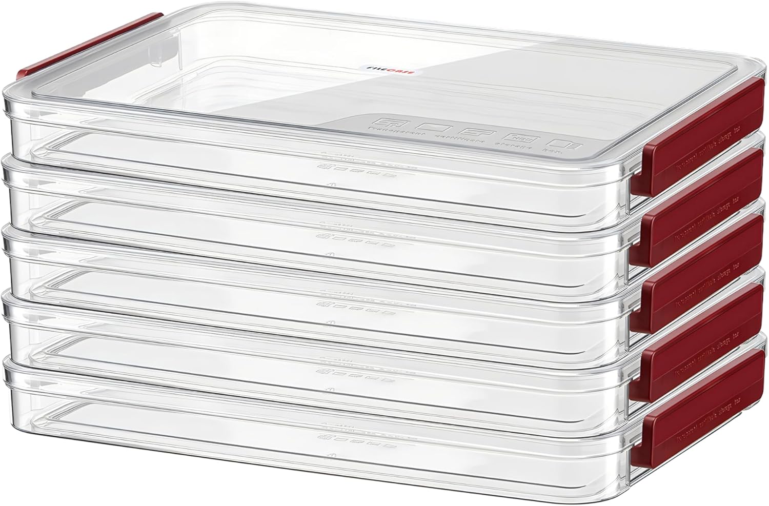 Amazon.com: Clear A4 Paper Storage Box with Lids, Plastic A4 File ...