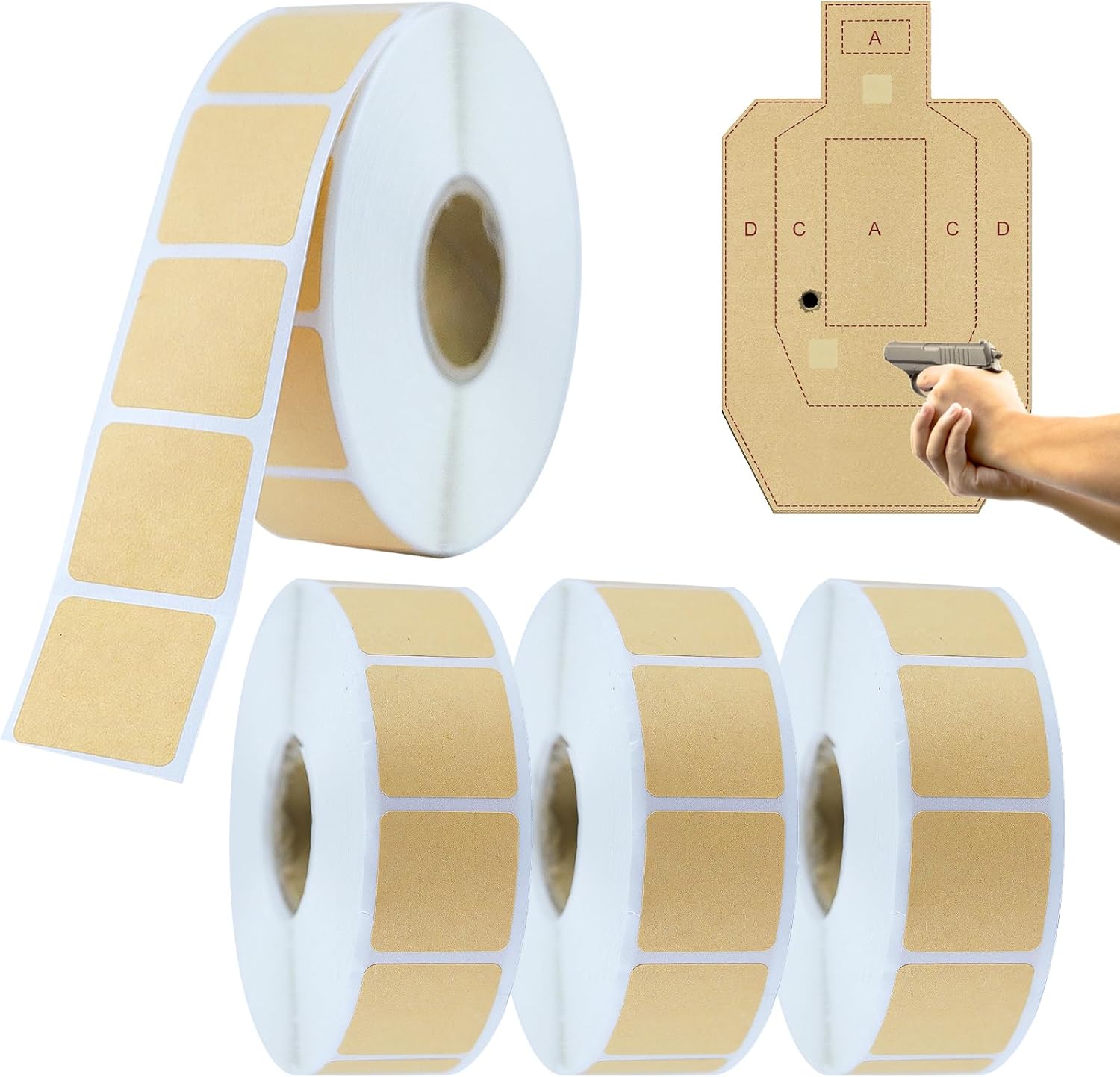 Amazon.com : Target Pasters for Shooting, 4000 Pieces/ 4 Rolls 0.87 ...
