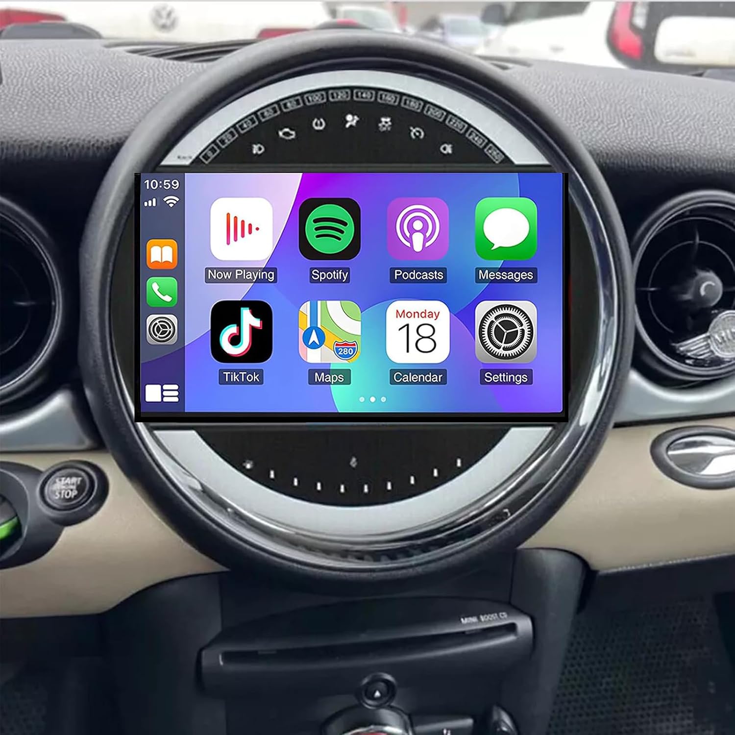 Amazon.com: Bobuluo Car Radio for Mini Cooper R56 2007 2008 2009 2010 ...