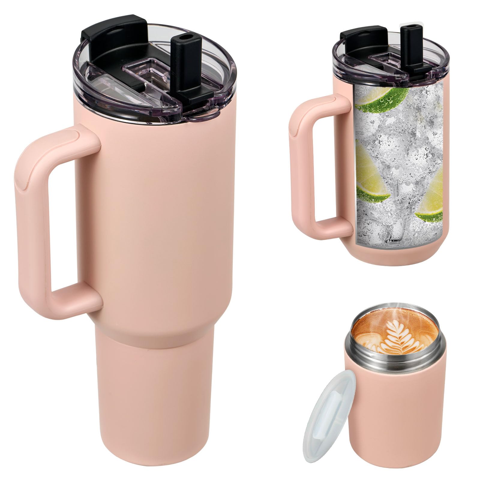 Amazon.com | JOOPETALK 40oz Insulated Tumbler 2-in-1 Bottom Detachable ...