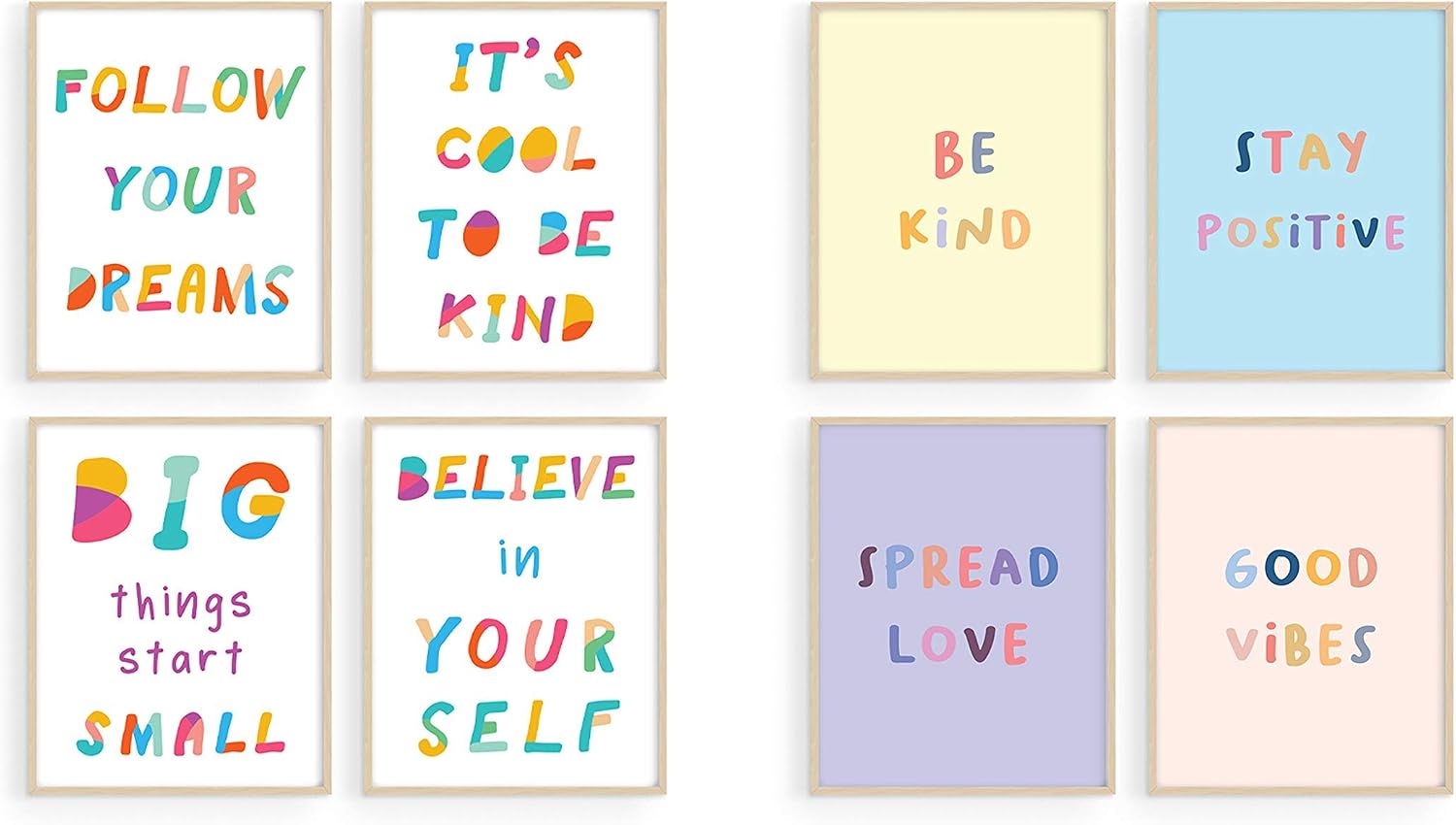 Amazon.com: Inspirational Quotes and Wall Art for Kids Print Bundle ...