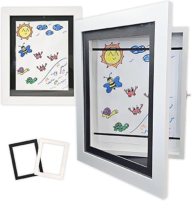 Amazon.com: Americanflat 8.5x11 Kids Art Frame - Slide In Picture Frame ...