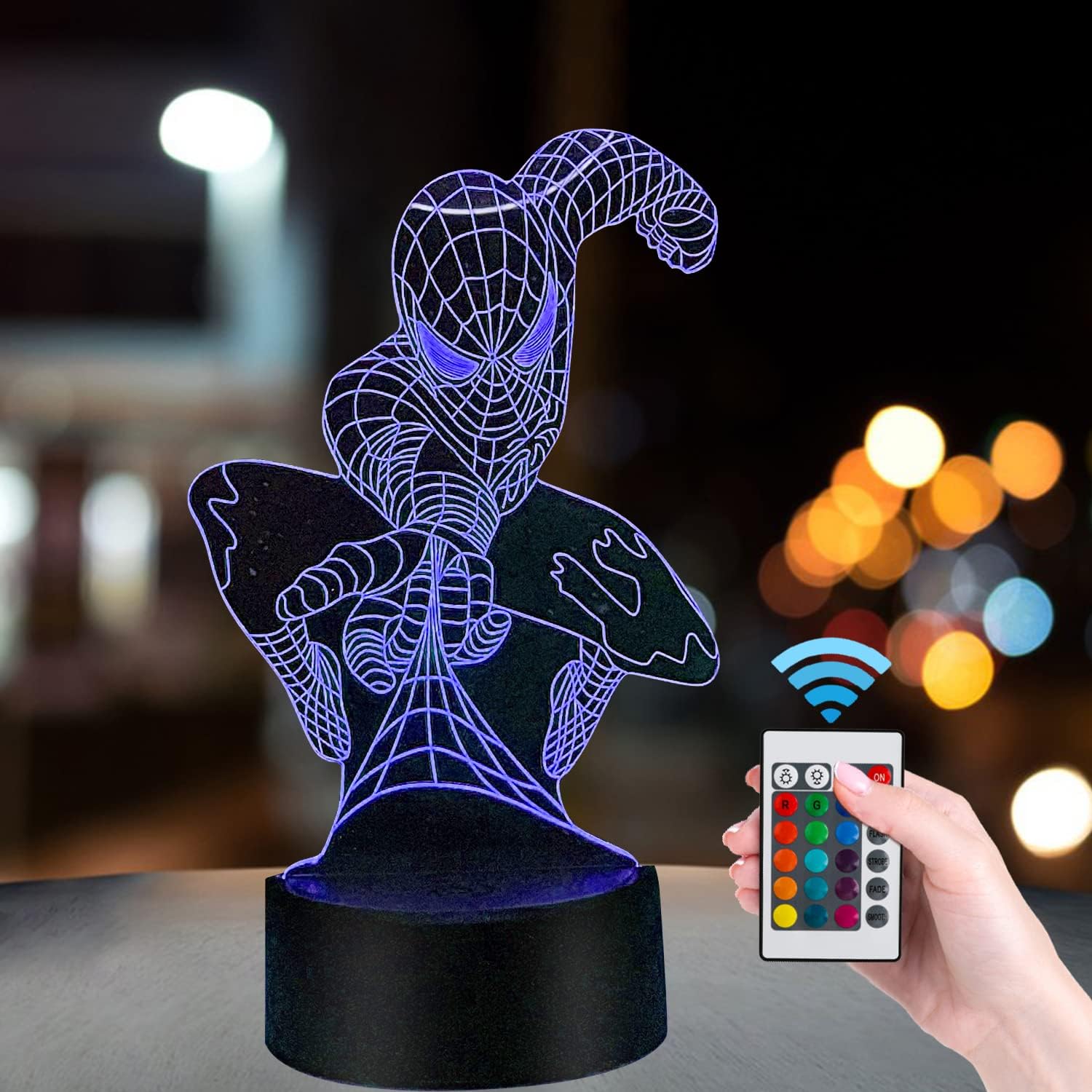 Spider-Man GoGlow 279SDI Buddy Night Light and Torch, Red , 7.5 x 12 x ...