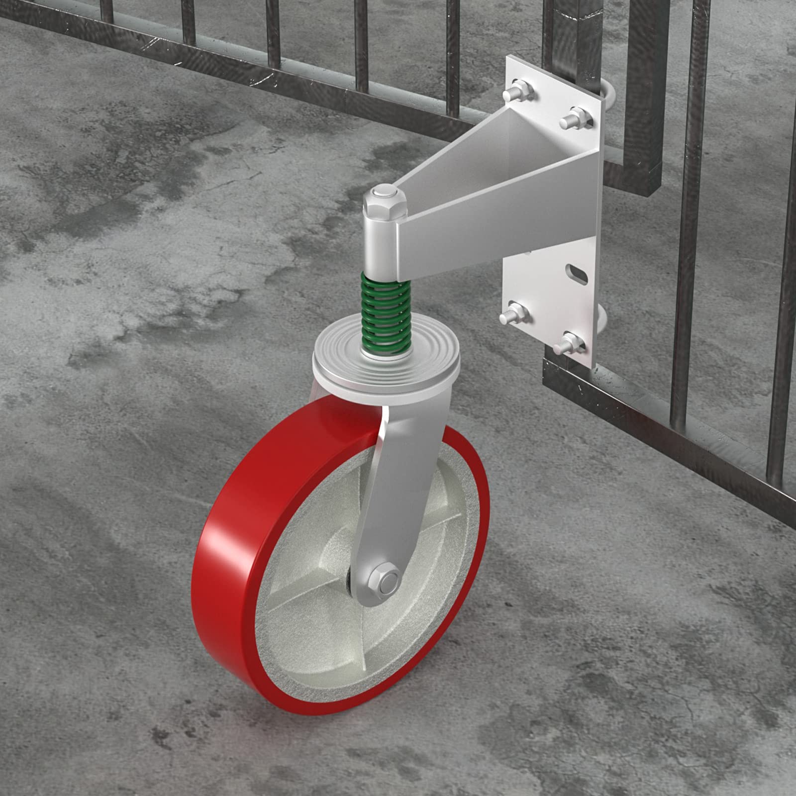 Snapklik.com : Uscaster Gate Wheel 8inch Fence Gate Wheels For Metal ...