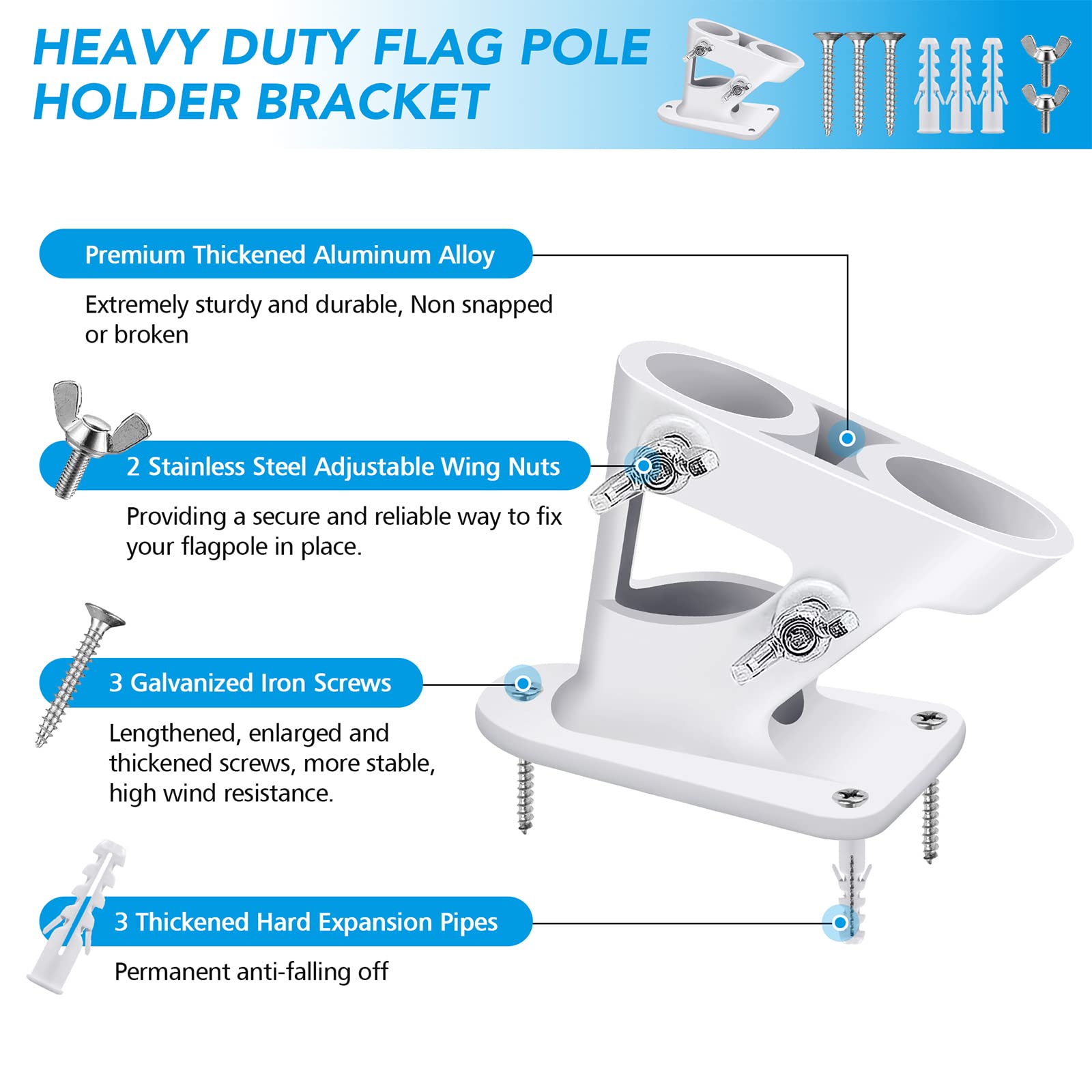 Snapklik.com : Flag Pole Holder For Outside House - Flag Holder, Flag ...