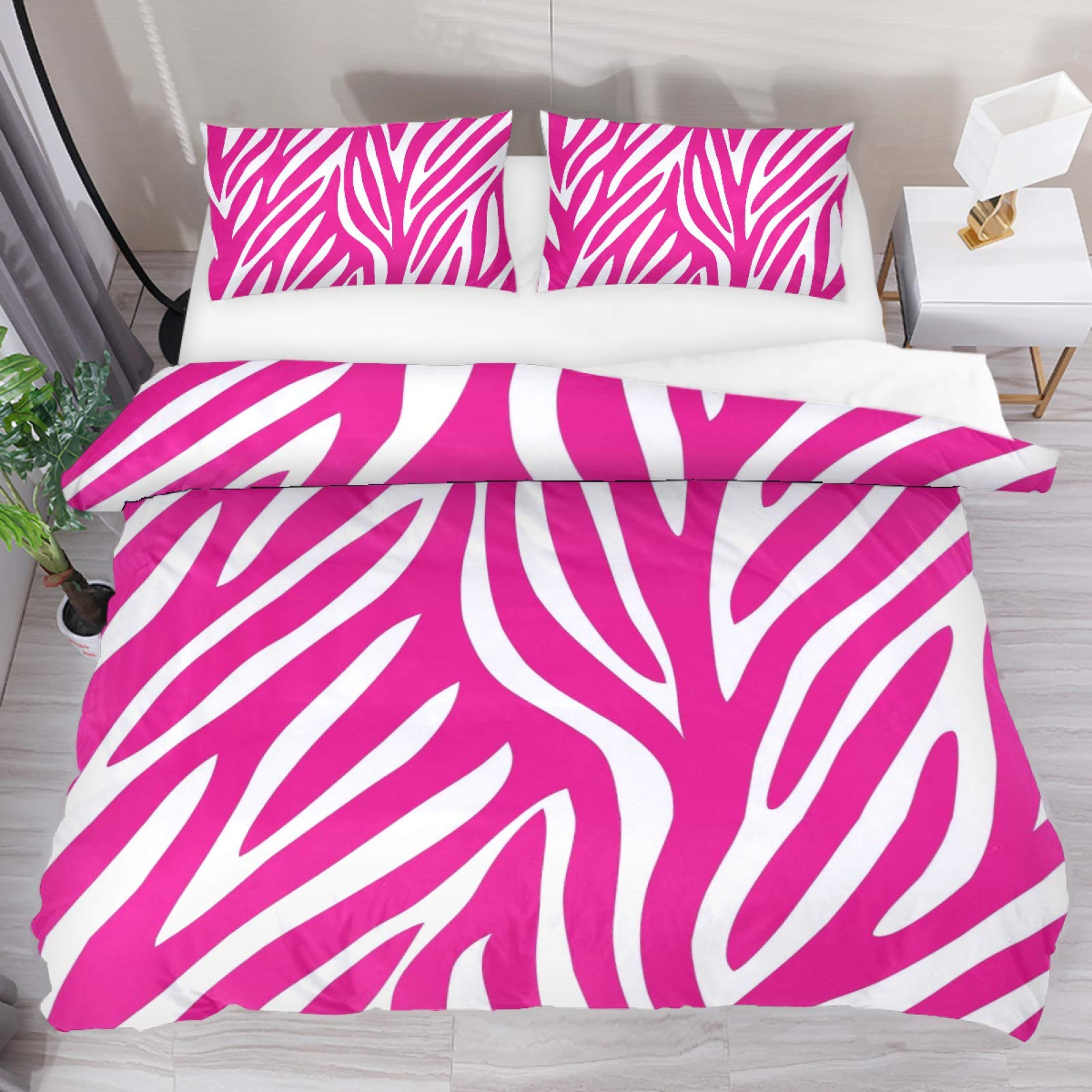Cute Pink Zebra Cartoon