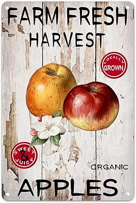 Amazon.com: AOYEGO Potatoes Tin Sign,Farm Fresh Organic Food Vintage ...
