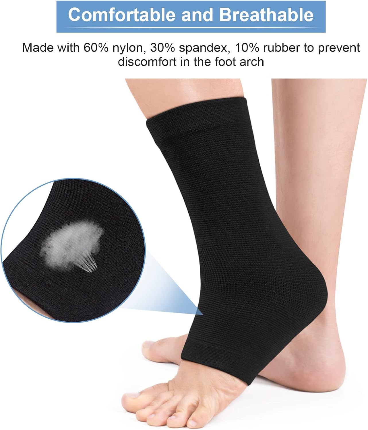 Ankle Support Brace, Compression Sleeve Socks for Sprained Ankle ...