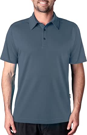 Glacier Men's Active Cooling Polo Shirt Ice‑Cool Tech Fabric Drops Temp ...