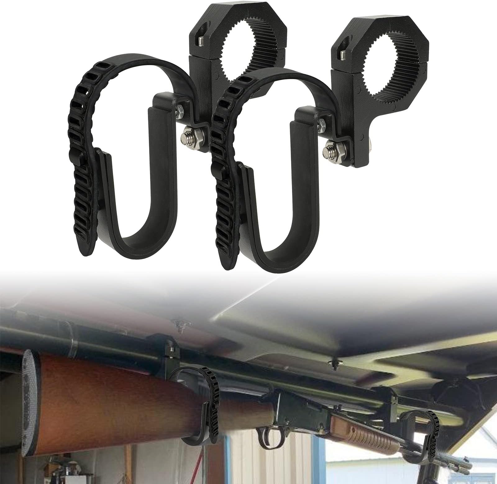 Amazon.com: 20079 UTV Gun & Bow Rack Overhead in-CAB Holder for 1.5 ...