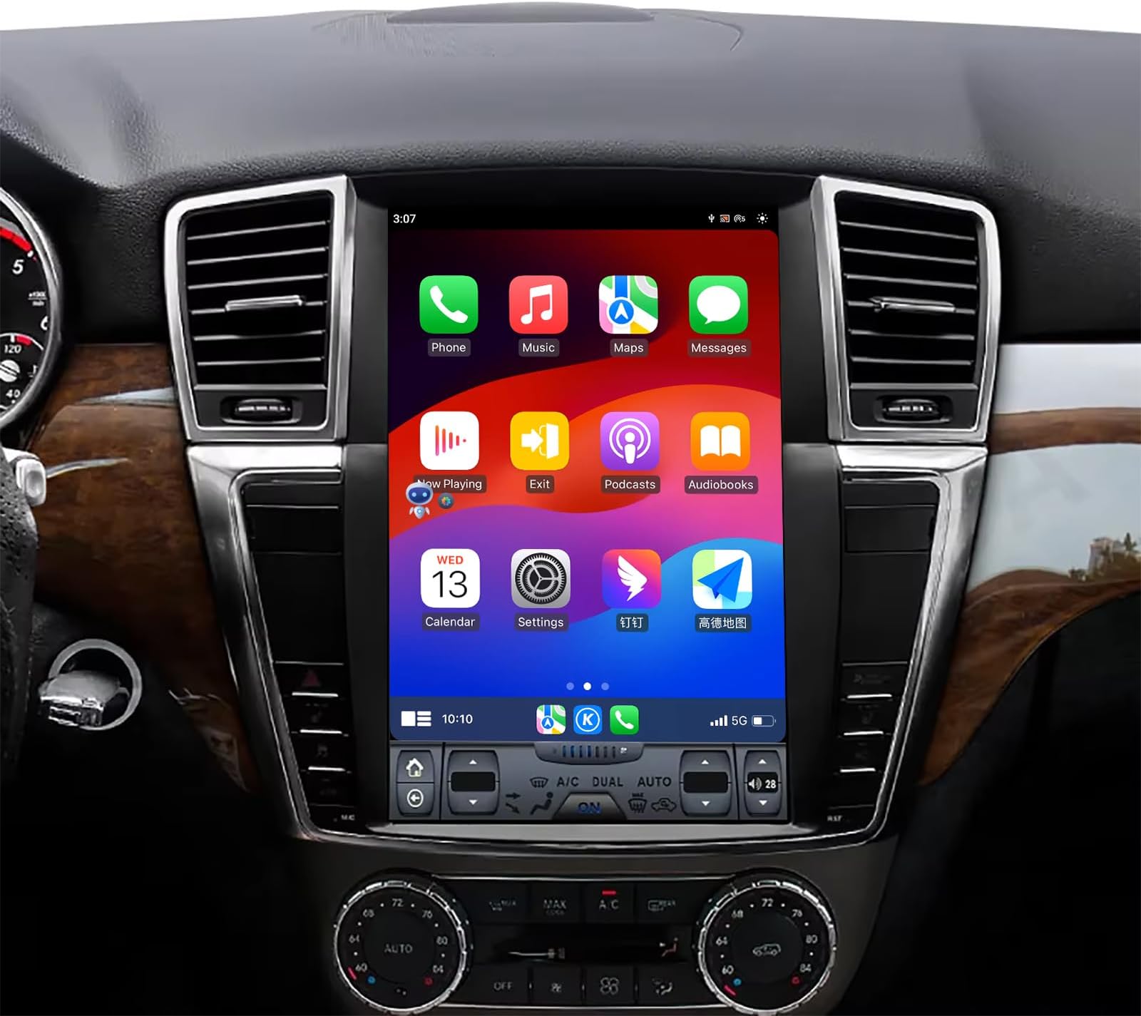 Amazon.com: ZWNAV Android Tesla Style Car Stereo for Mercedes-Benz ML ...