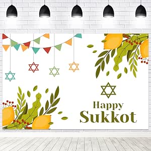 Amazon.com : Yeele 15x9ft Happy Sukkot Backdrop Israeli Holiday Jewish ...