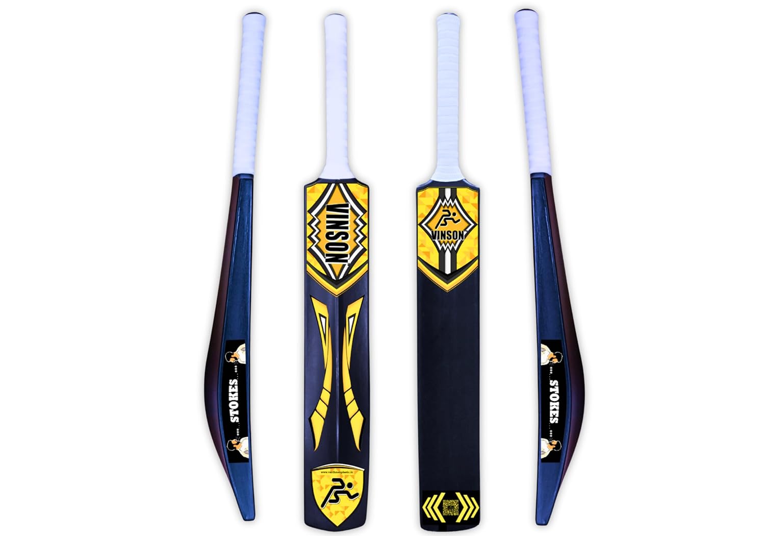 VINSON Stokes Edition Hard Plastic Cricket Bat for Tennis Ball Matches ...