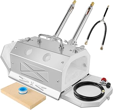 ATkrou Gas Propane Forge 2600°F,Double Door,Large Capacity,Portable ...