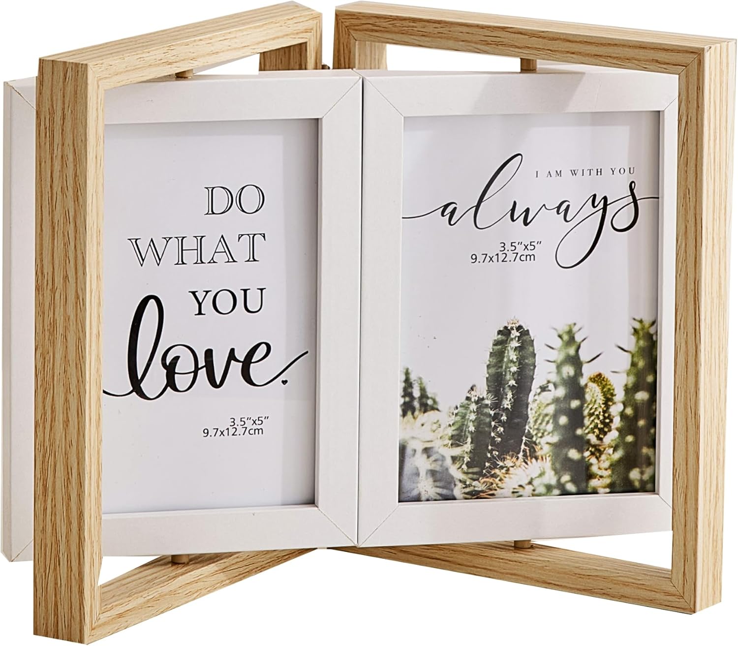Amazon.com - Octdays Rotating Floating Picture Frames, Double Sided ...