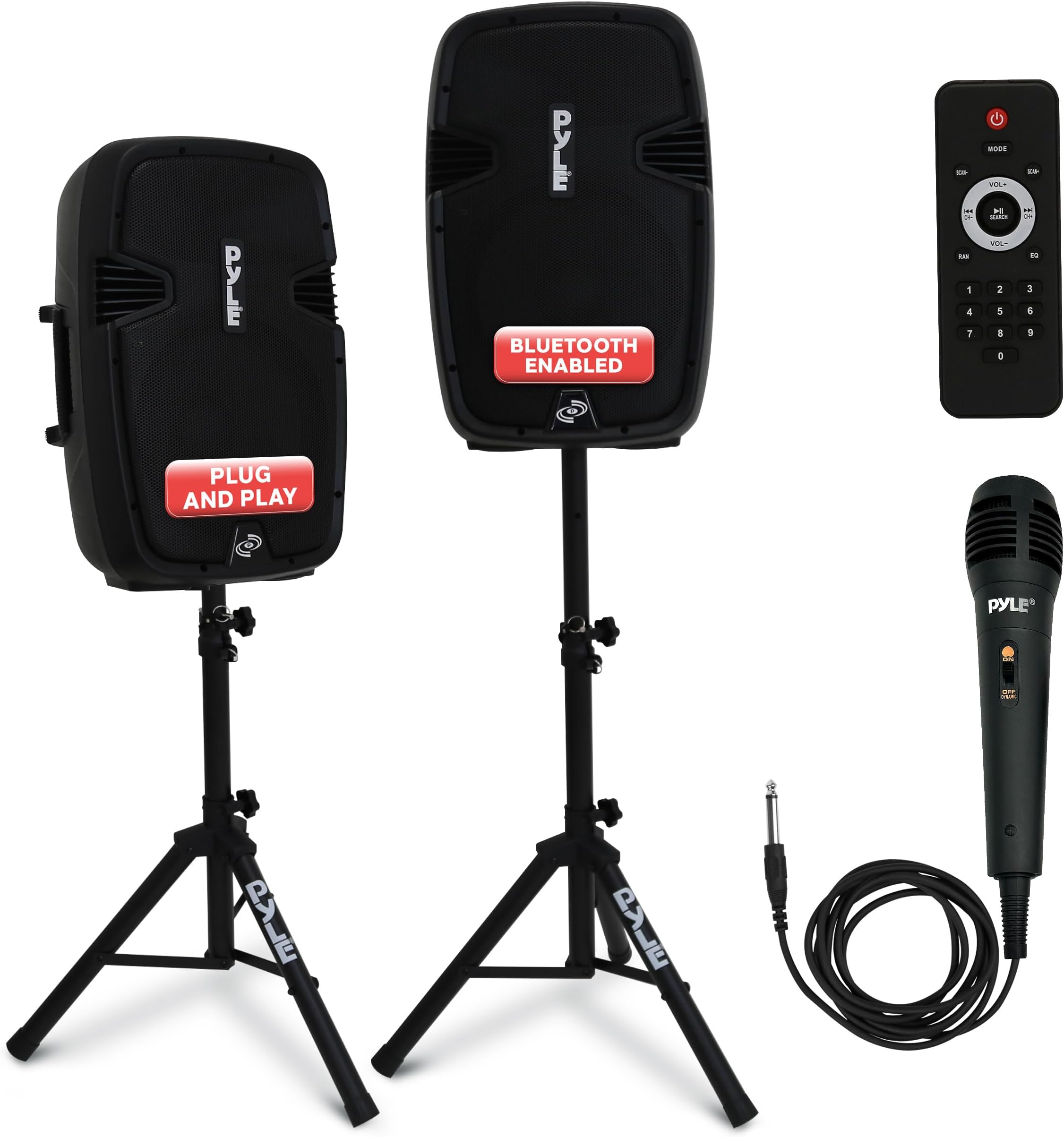 Amazon.com: Pair Alphasonik All-in-one 10" Powered 1000W PRO DJ ...