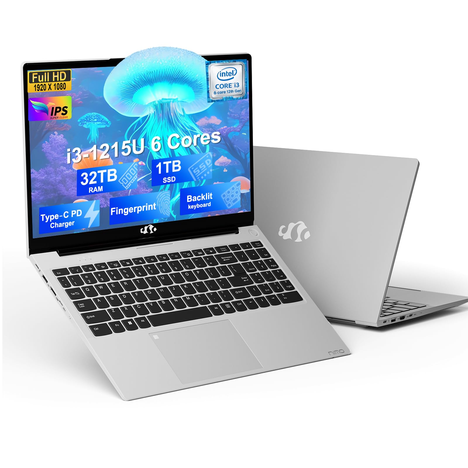 Amazon.com: NIMO 15.6 FHD Business Laptop Computer, 32GB RAM, 1TB SSD ...