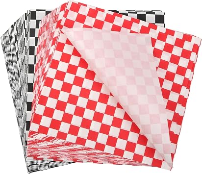 200 Pcs Greaseproof Paper Sheets, 22x22cm Food Grade Wrap Paper with ...