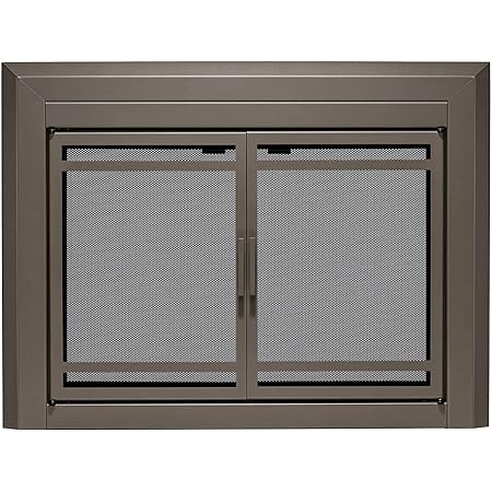 Amazon.com: Fireplace Glass Doors for Majestic Fireplace Model# MBU36 ...