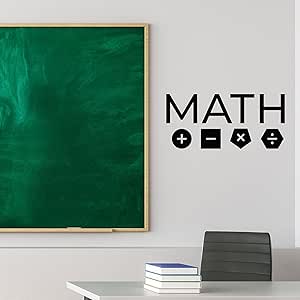 Amazon.com: Vinyl Wall Decal Math Logo Mathematics School Classroom ...