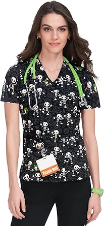 Amazon.com: KOI Tokidoki 384TKD Women's Leslie Top Boogy Nights XXS ...