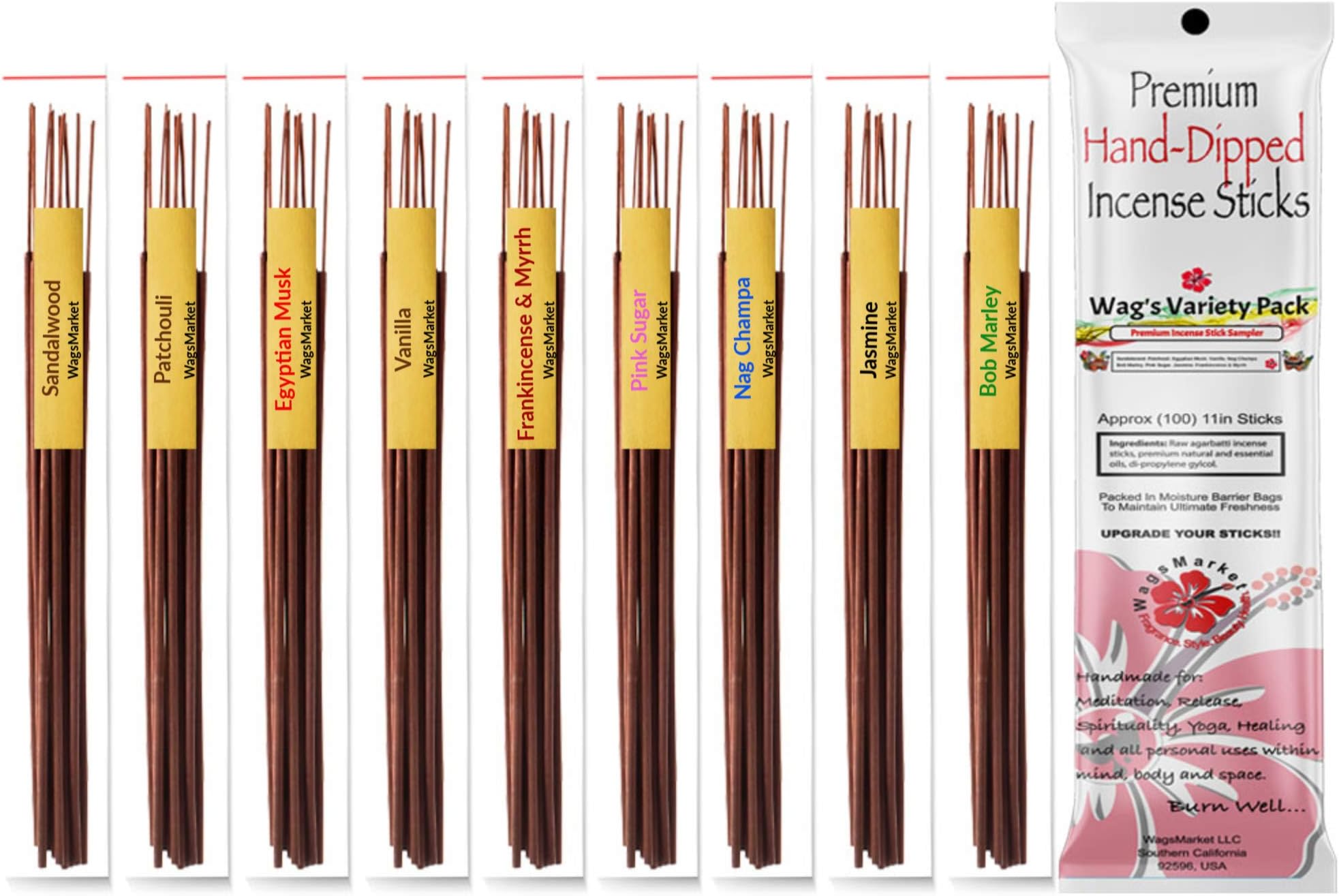 Amazon.com: Fruit & Sweets 7'' Incense Sticks - Variety Set 500 Pack ...