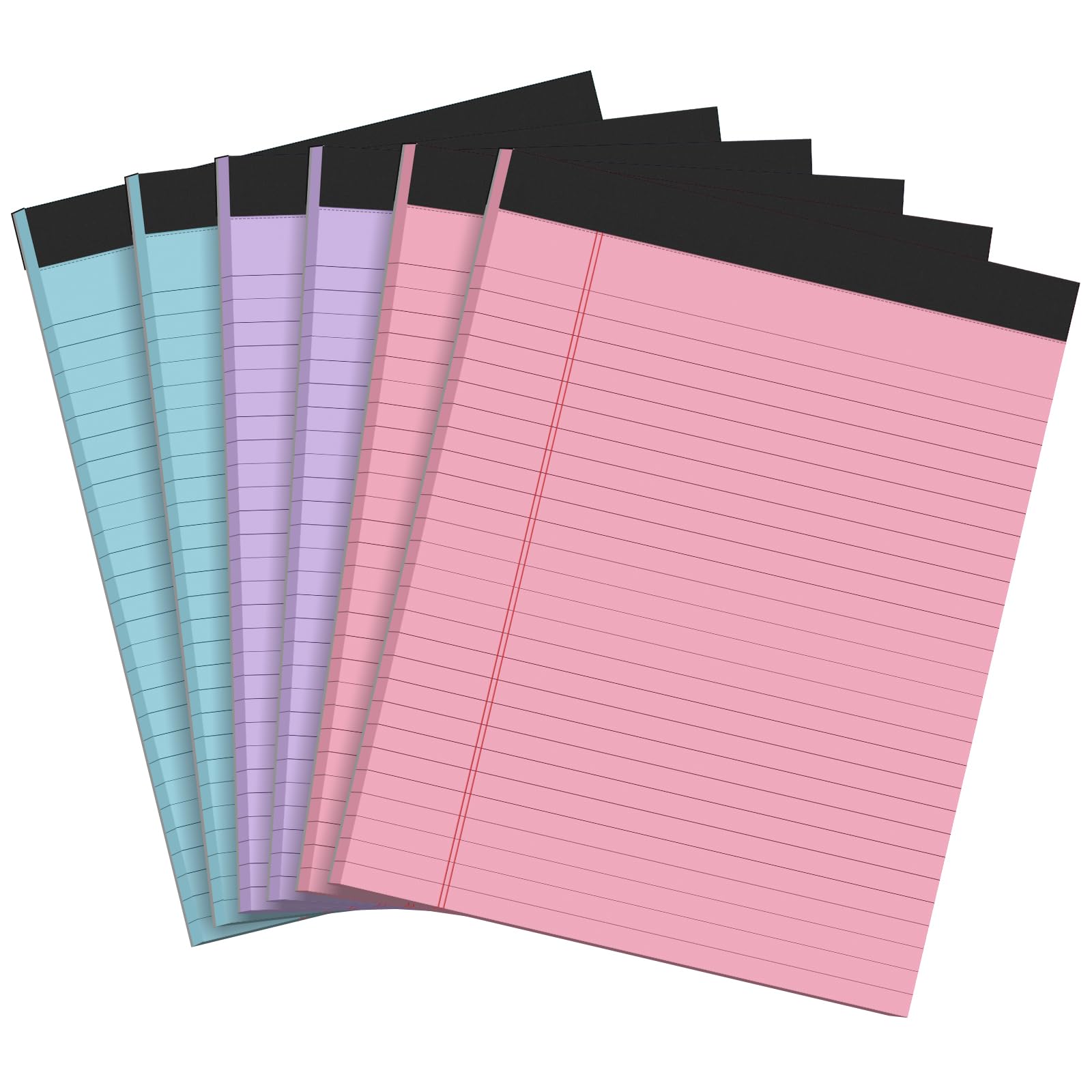 Amazon.com : DORFAS Colored Legal Pads 8.5x11 Legal Pads 6 Pack Wide ...