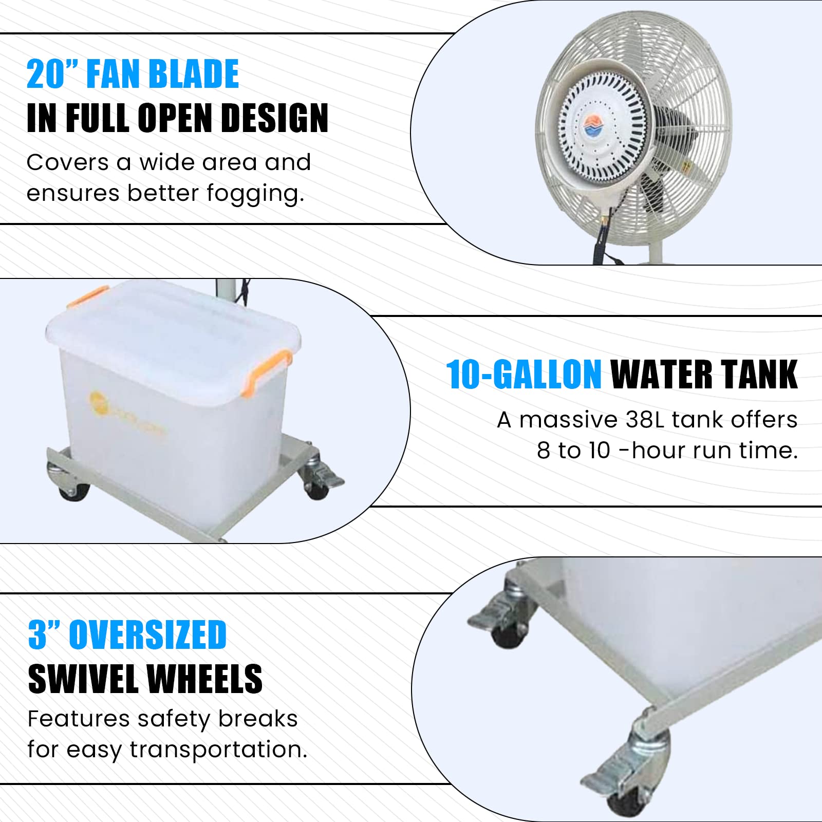 Snapklik.com : Cool-Off 10 Gallon Water Tank Tropic Breeze Portable ...