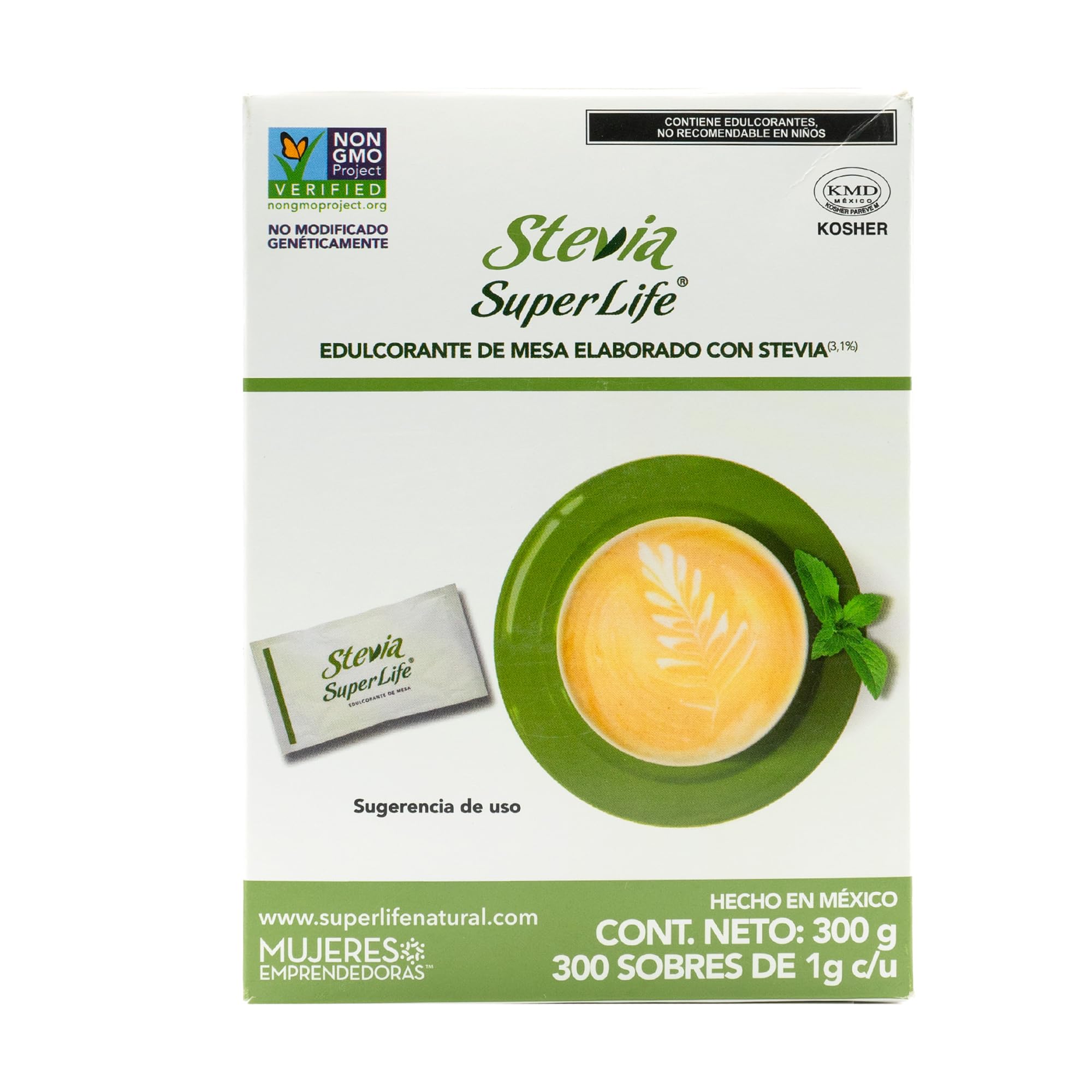 Stevia, Stevia Super Life Endulcorante de Mesa Caja con 300 sobres de ...