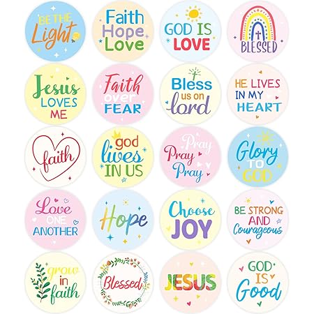 Amazon.com: Christian Religious Stickers for Kids Church Sunday School ...