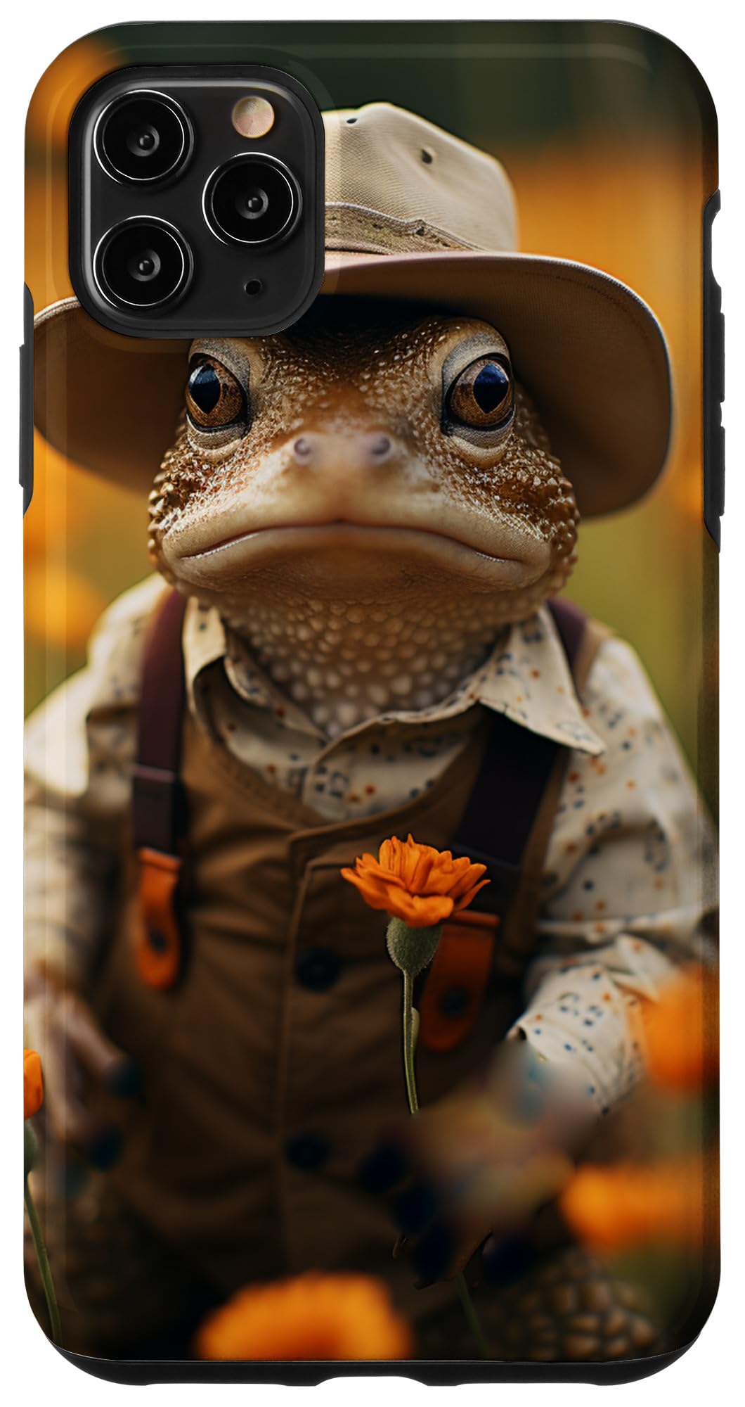 Amazon.com: iPhone 11 Pro Max Cute Frog with Cowboy Hat Cottagecore ...