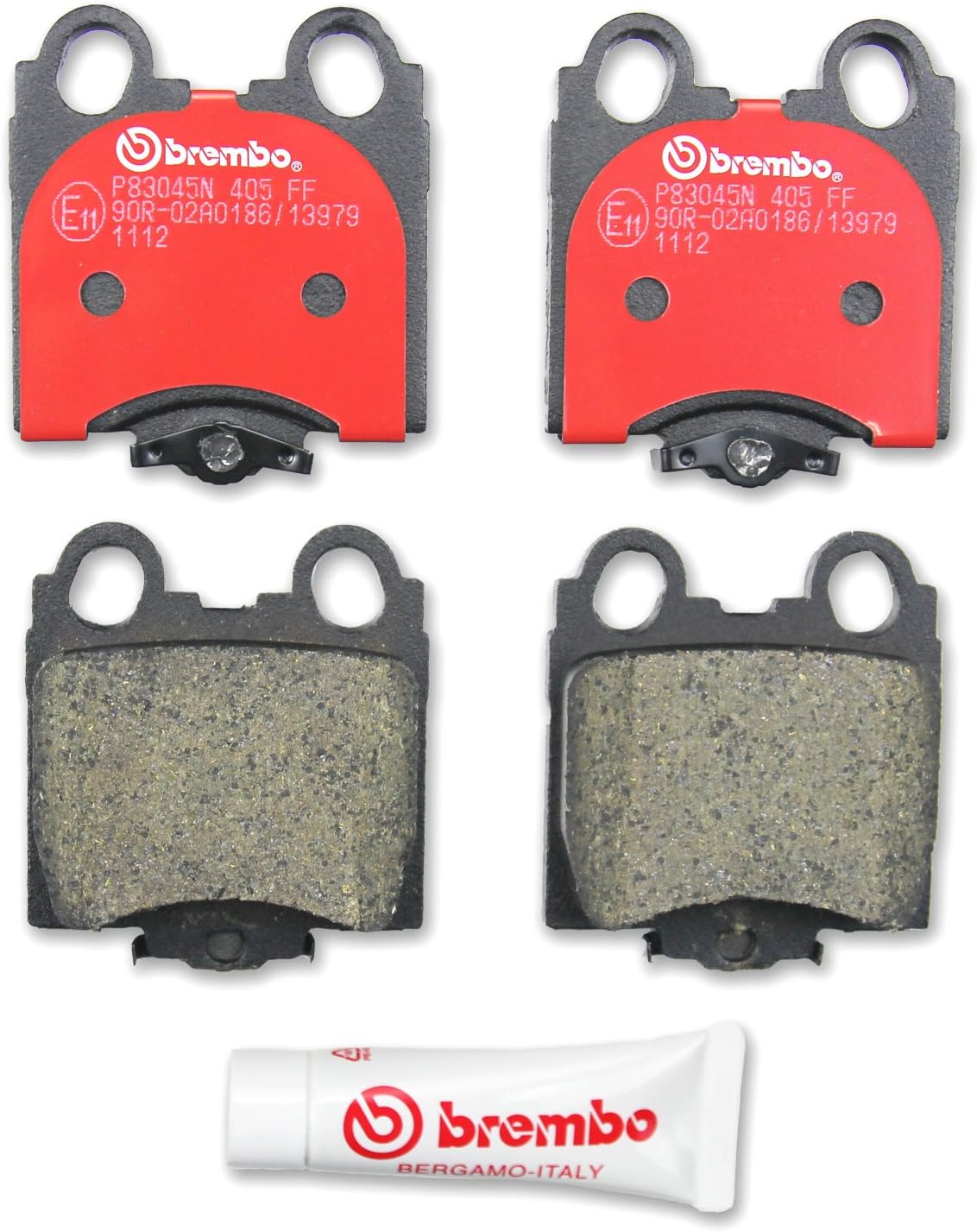 Amazon.com: Brembo P83045N Premium Ceramic Rear Disc Brake Pad Set ...