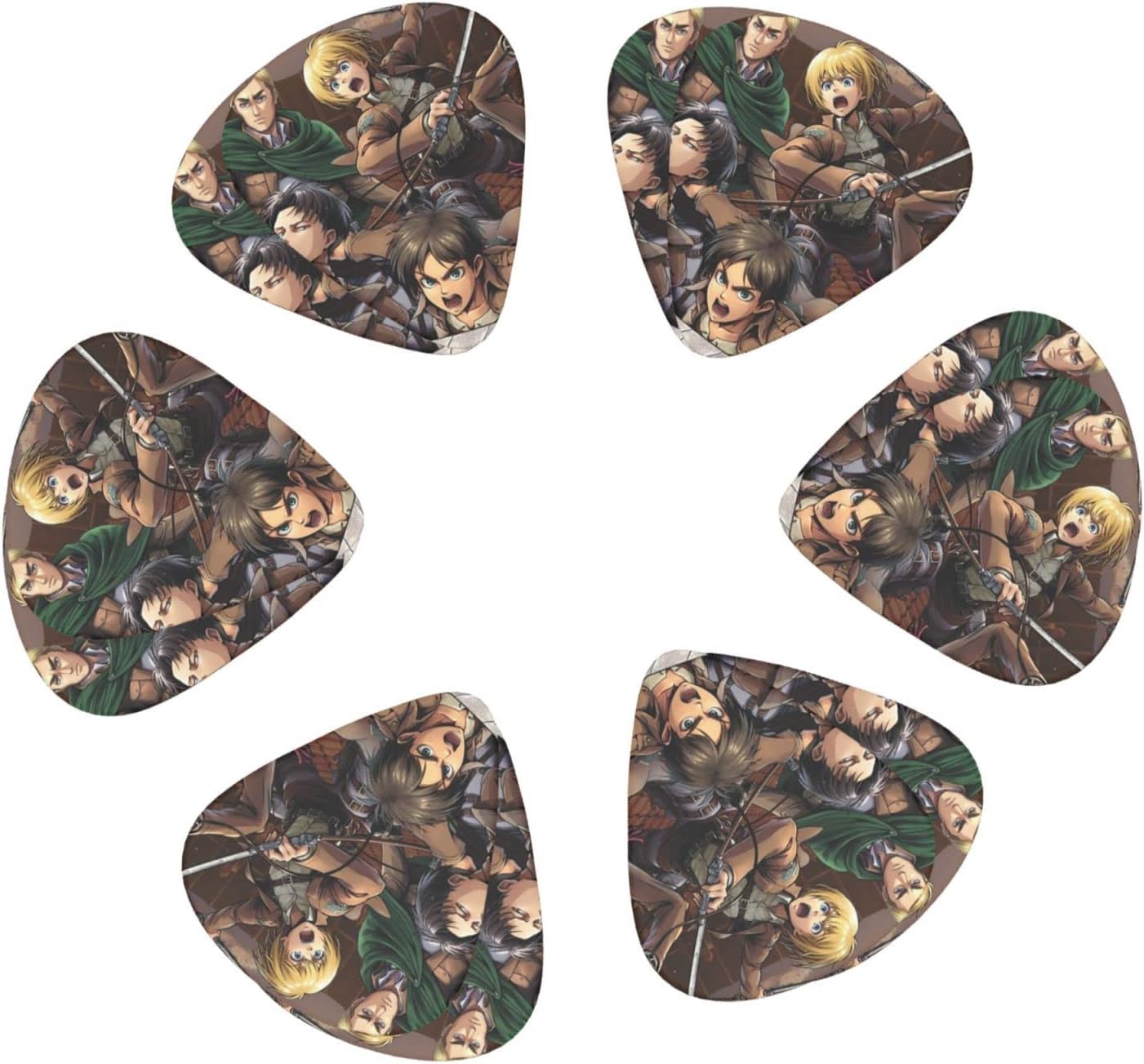 Amazon.co.jp: 12 Guitar Picks Attack on Titan Anime String Instrument ...
