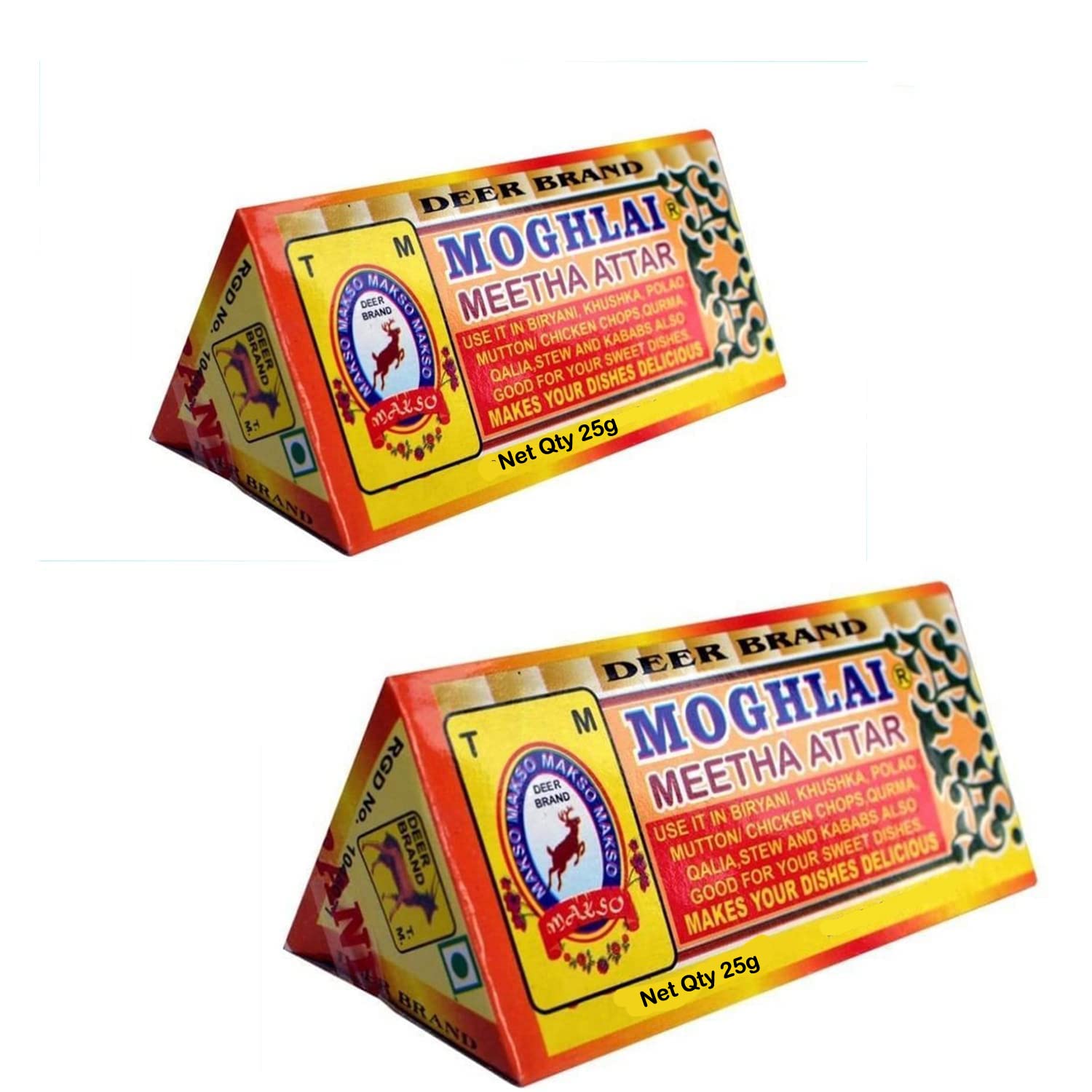 DEER BRAND MOGHLAI Meetha Attar (Mitha Sweet Attar) (50g(Pack of 2 ...