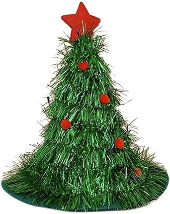 Amazon.com: Louatui Christmas Hats for Adults Kids Christmas Tree Cap ...