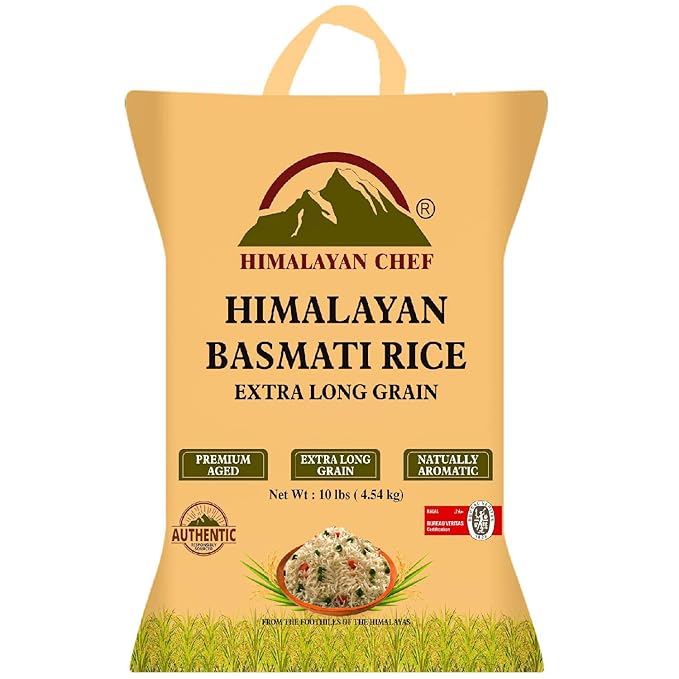 Amazon.com : Himalayan Chef Basmati Rice, Long Grain Rice Fluffy Quick ...