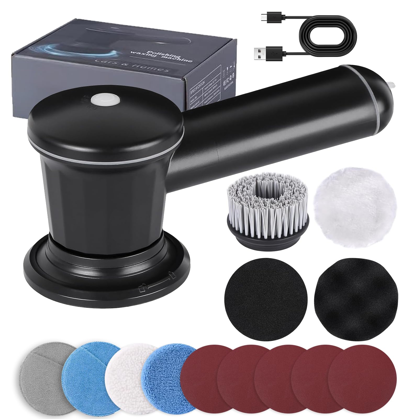 Amazon.com: Buffer Polisher Car for Detailing Buffers and Wireless ...