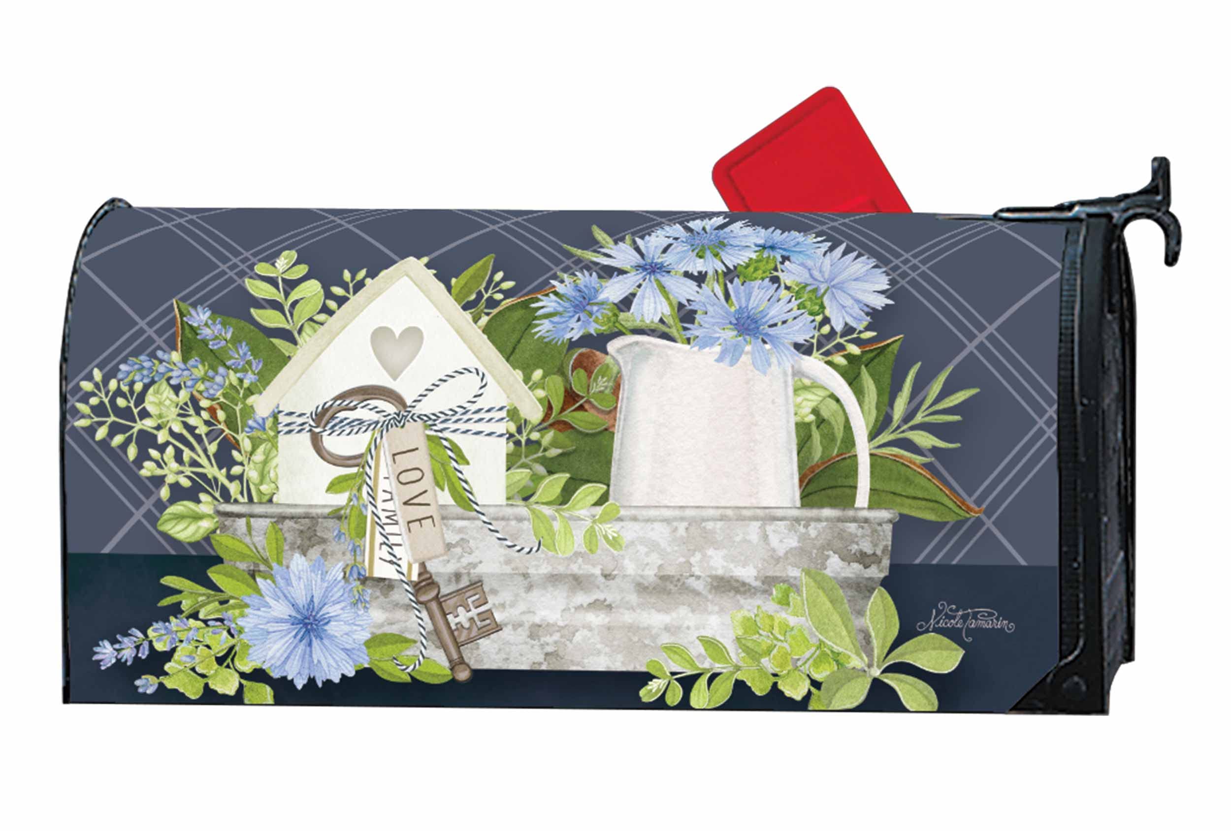 Amazon.com: Studio M Farmhouse Flowers Decorative MailWrap, The ...