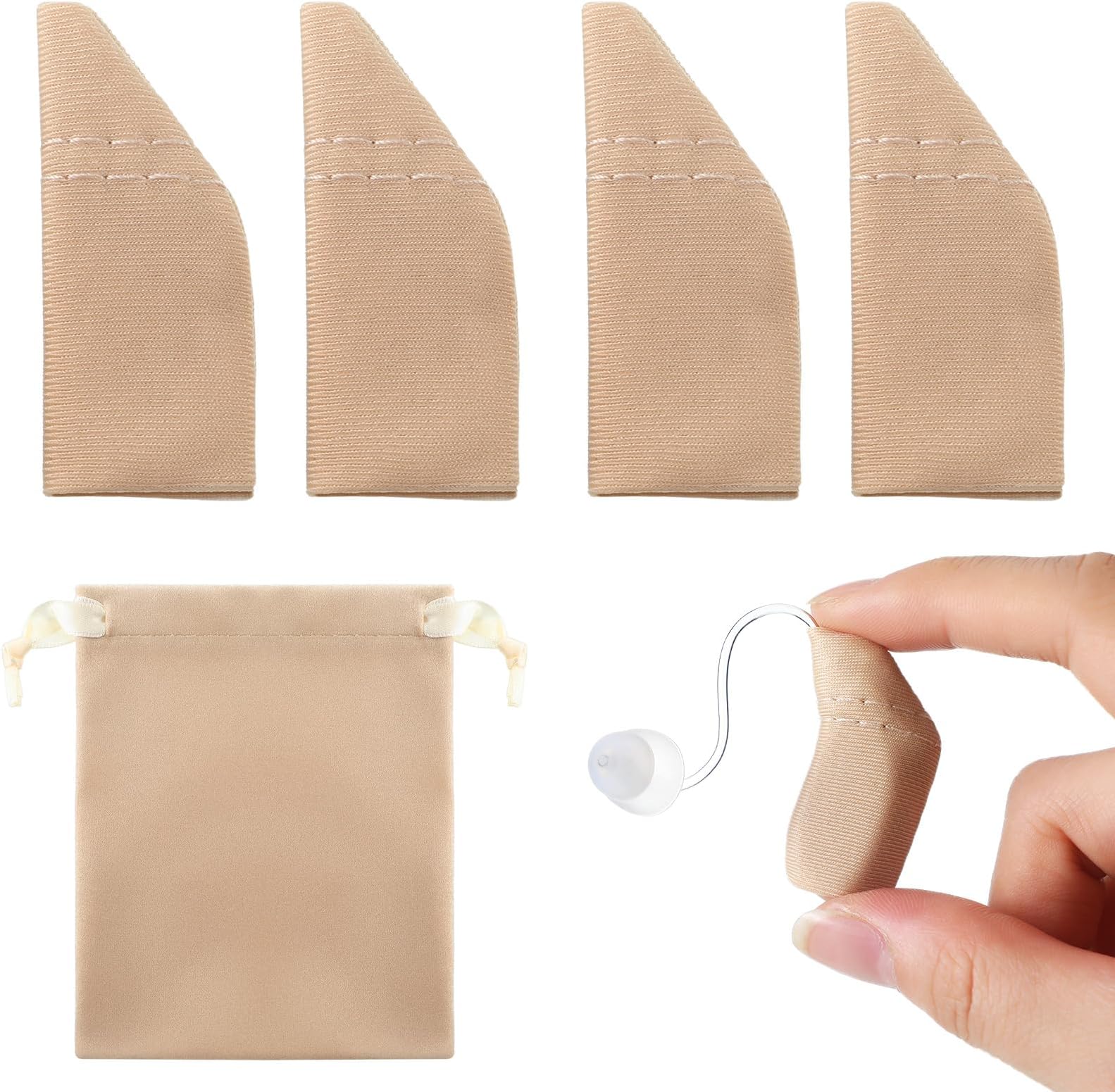 Amazon.com: Nuanchu 2 Packs Hearing Aid Comfort Protection with Storage ...