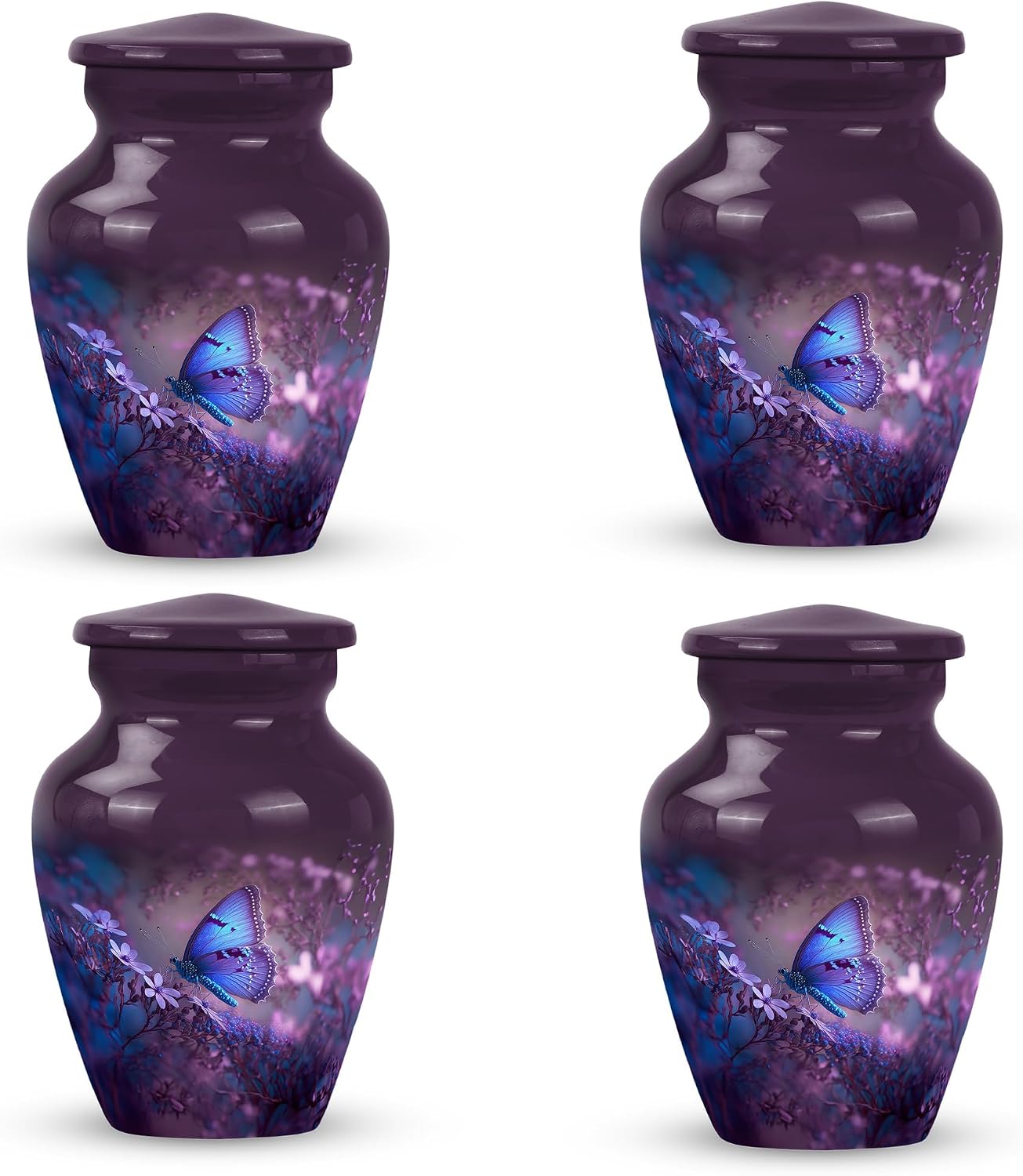 Amazon.com: PARUHAS Purple Urns for Human Ashes Adult Woman - Cremation ...