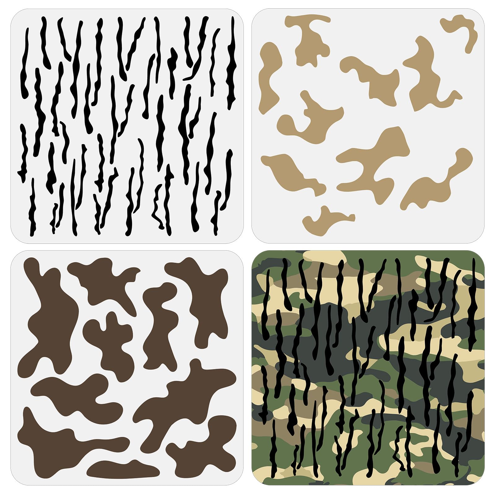 Camo Stencils For Boats Camouflage Painting Stencils Duck Boat Camo