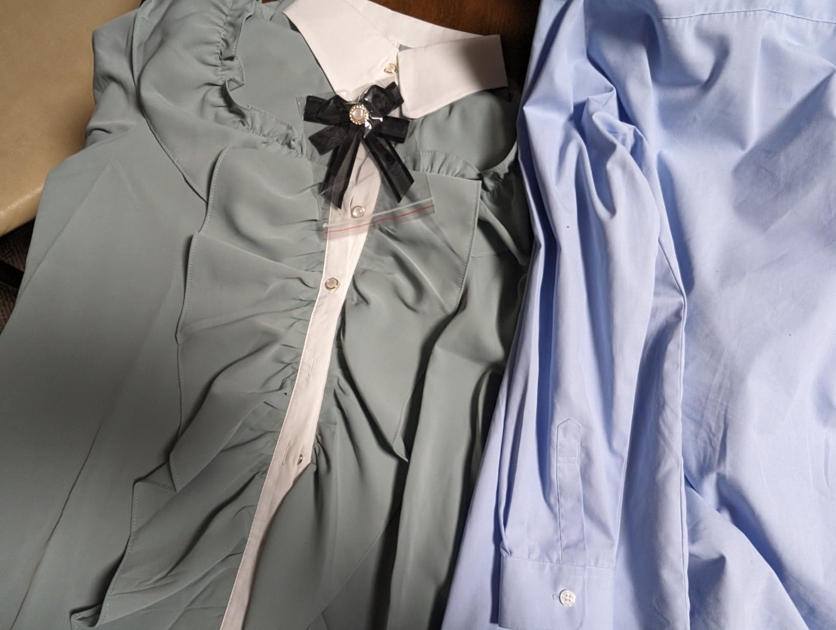 Amazon | [TOWYYO] かわいい シフォン ブラウス 地雷系 量産型 リボン フリル レース レディース 長袖 レディースブラウス シャツ 大人 フェミニン 薄手 おしゃれ 春 夏 ...