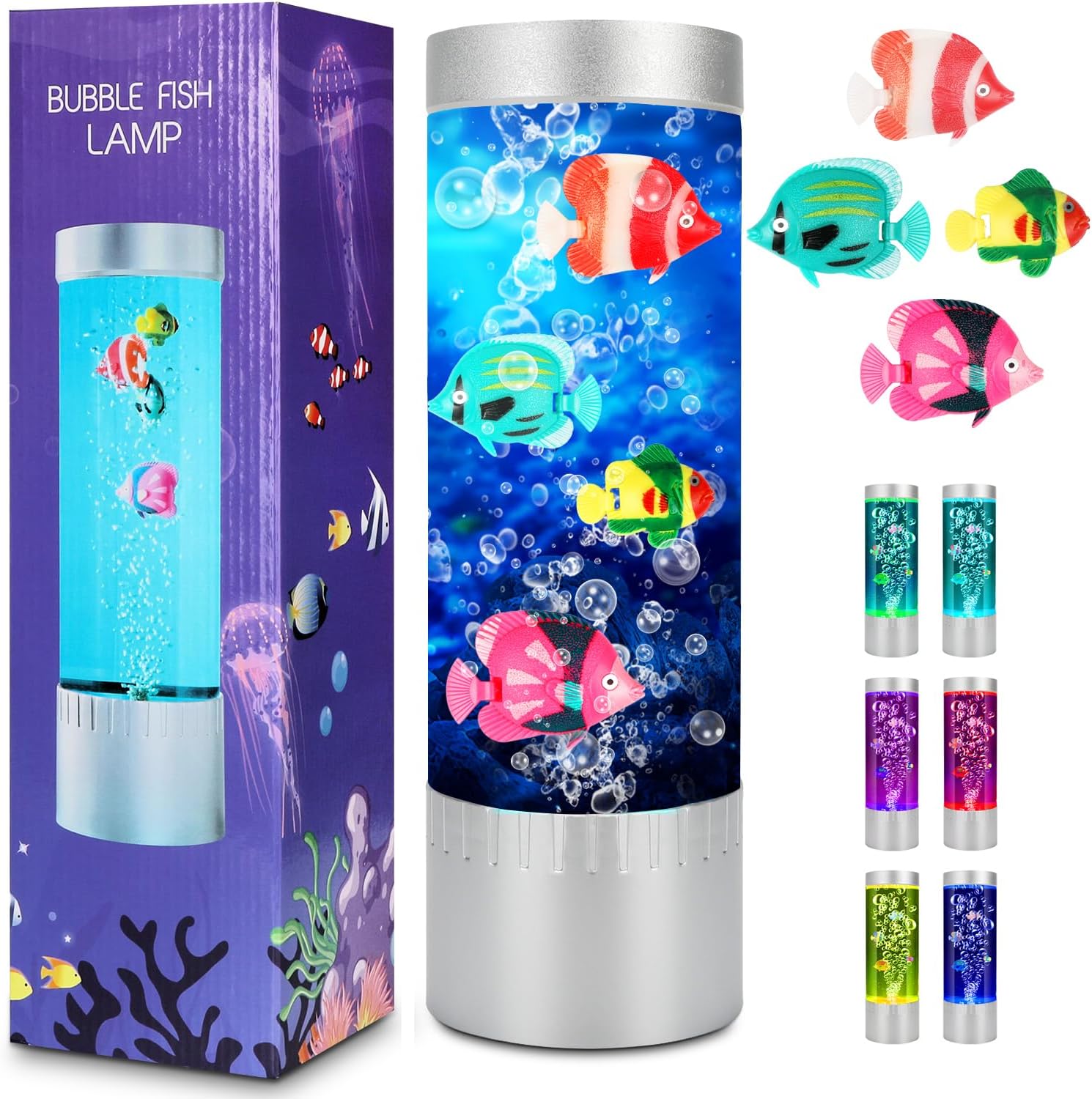 Fish Bubble Lamp - 13 inch tall - Dormroom, Kids room and Home Decor ...