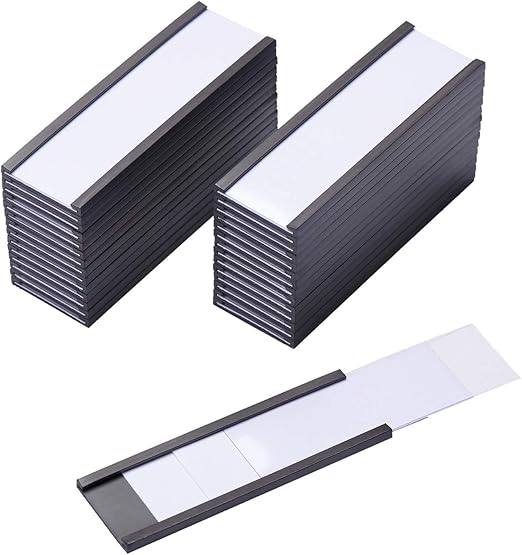Amazon.com : Eeoyu Magnetic Label Holders with Magnets Magnetic Data ...