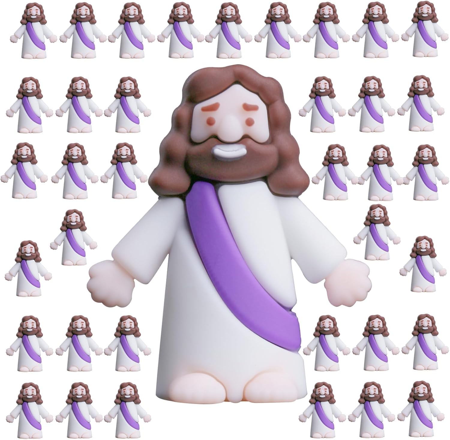 Amazon.com: Maean 50/24 Packs Little Jesus Figures Easter Gifts Mini ...