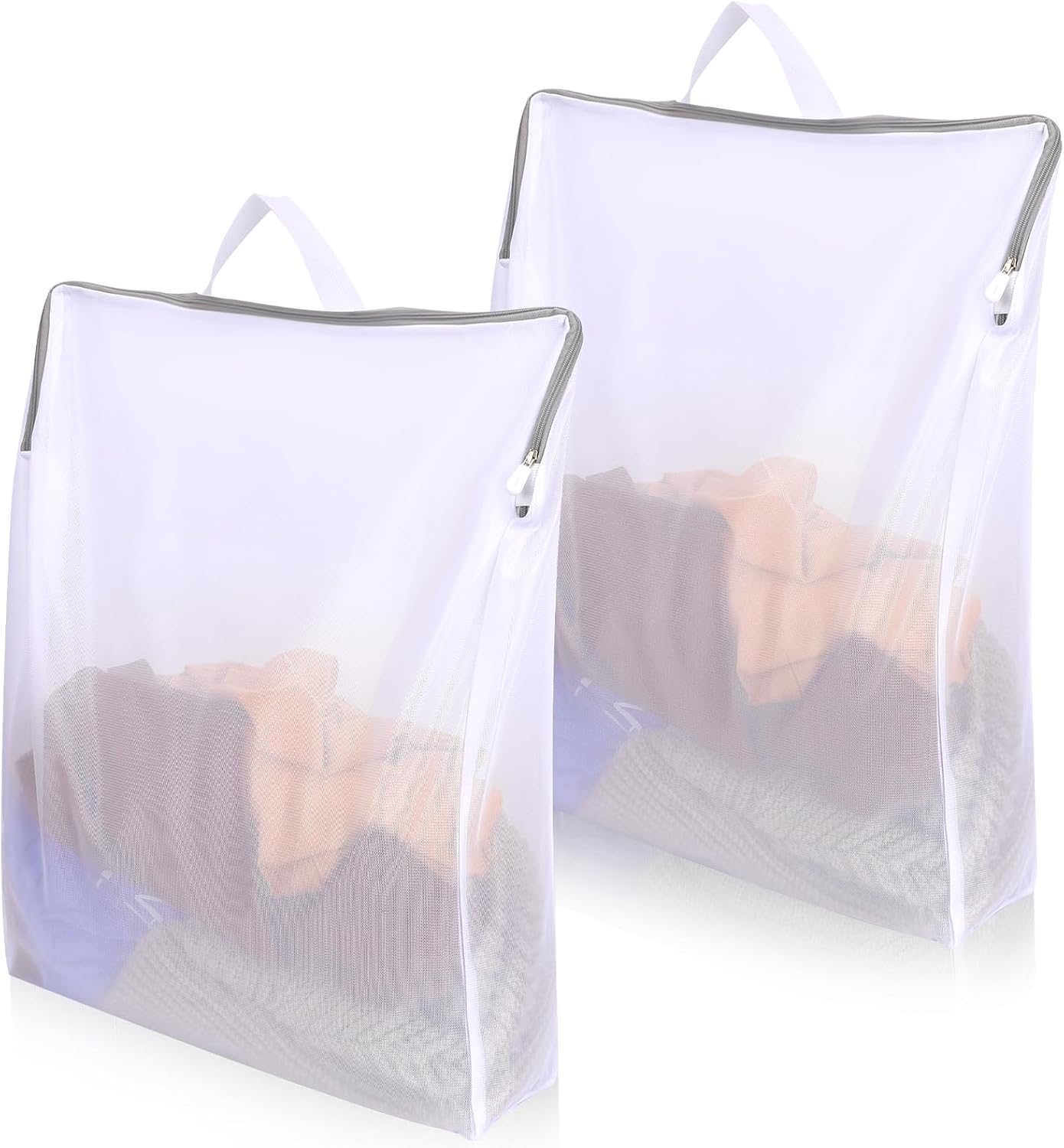 Amazon.com: 2 Pcs Large Mesh Laundry Bags, 20x24x4 Inches Fine Mesh ...
